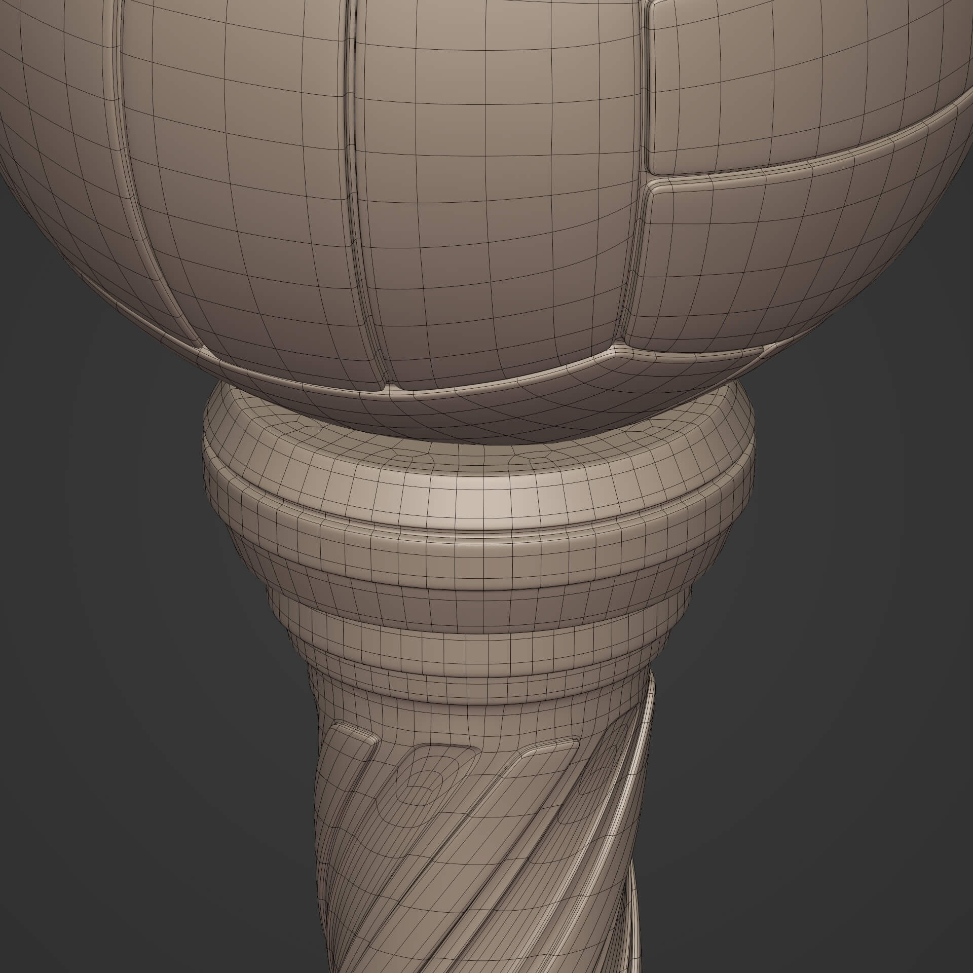 Volleyball Trophy - 3D Model by Ocstard