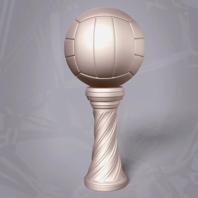 Volleyball Trophy - 3D Model by Ocstard