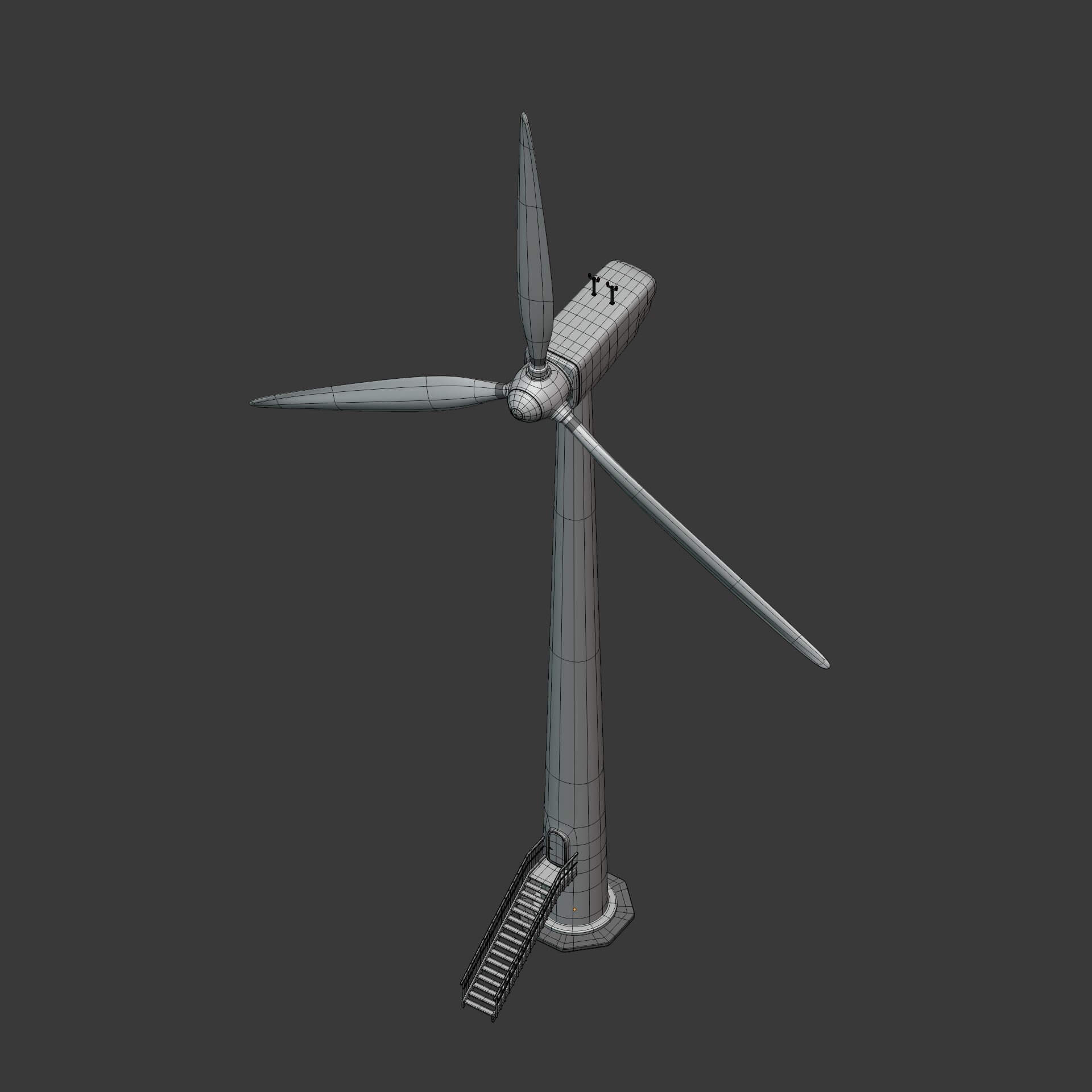 Wind Turbine - 3D Model by Ocstard