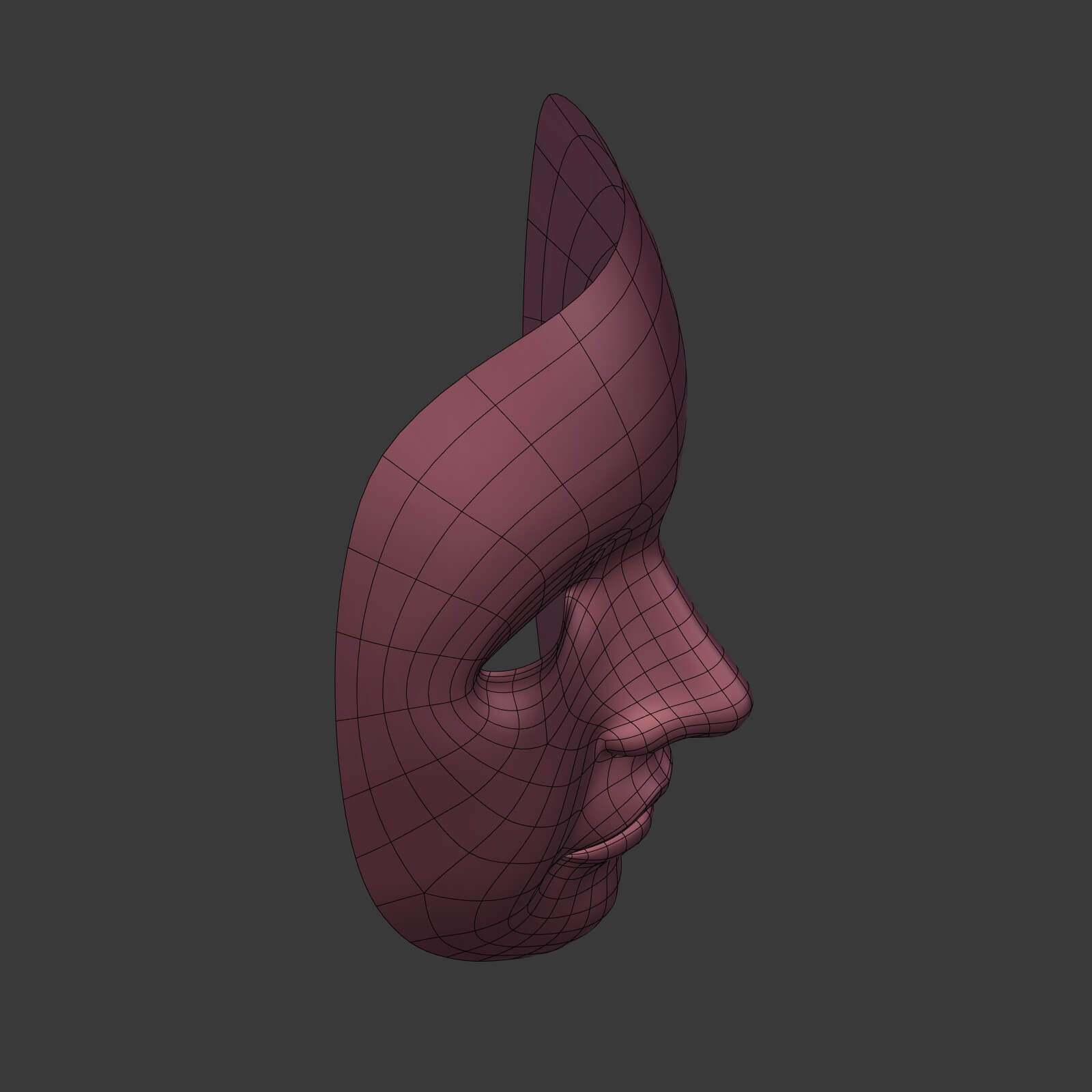 Generic Woman Mask - 3D Model by Ocstard