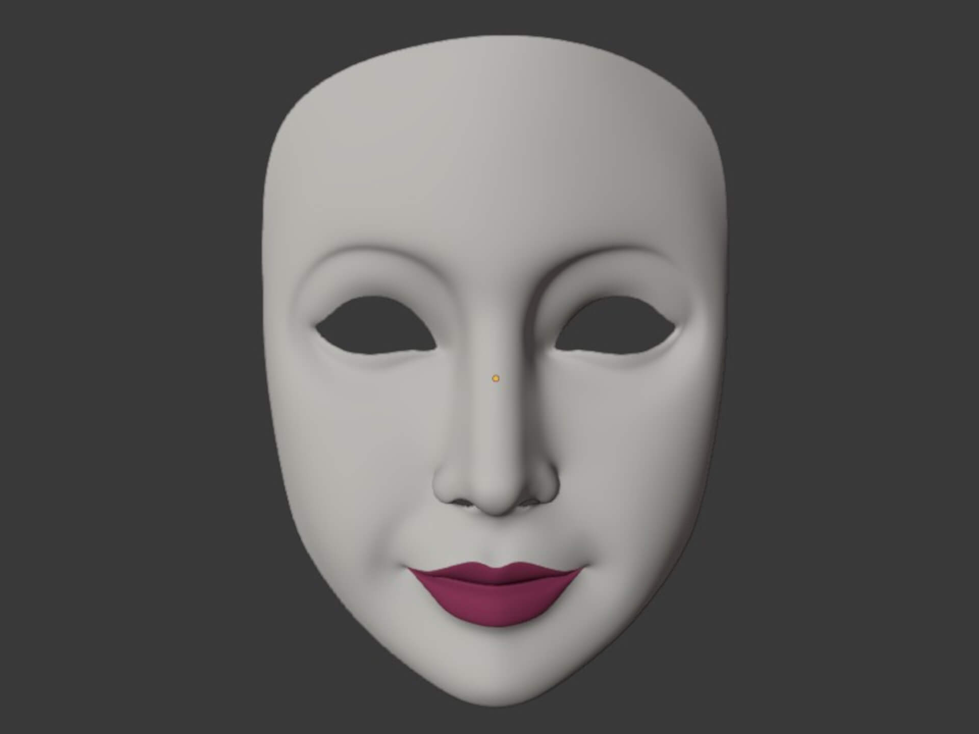 Generic Woman Mask - 3D Model by Ocstard