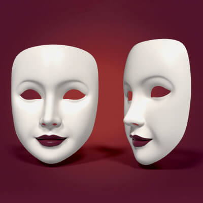 Generic Woman Mask - 3D Model by Ocstard