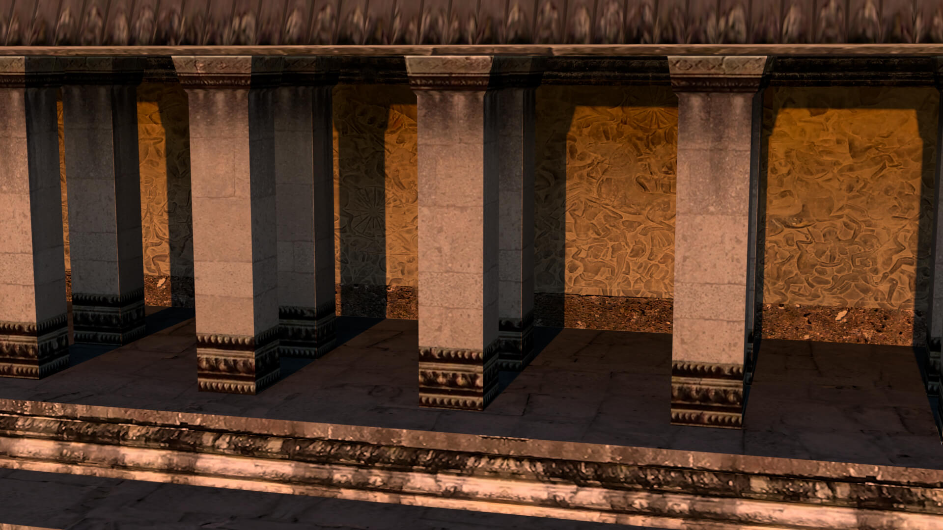 Angkor Wat 3D Render, Digital Art by ODs