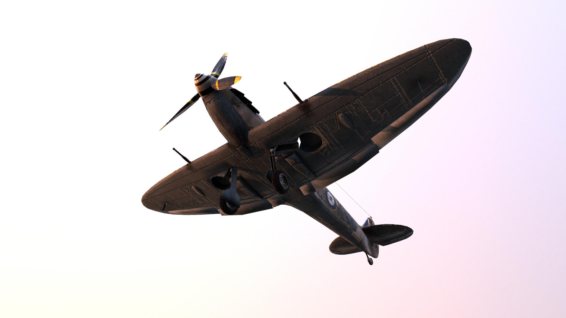 Airplane Fighter Plane Spitfire - 3D Model by ogmodels