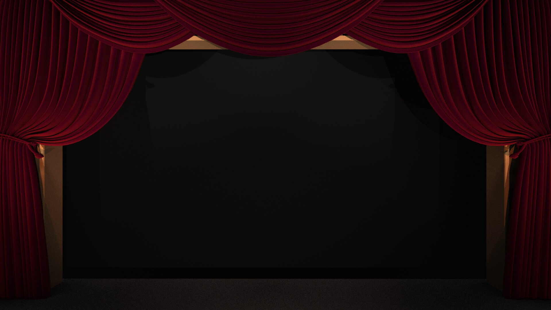 Animated Theater Curtains Stage - 3D Model by ogmodels