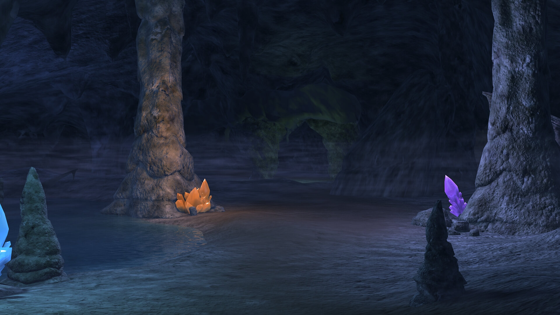 Cave Hole Stalactite Crystal Cavern - 3D Model by ogmodels