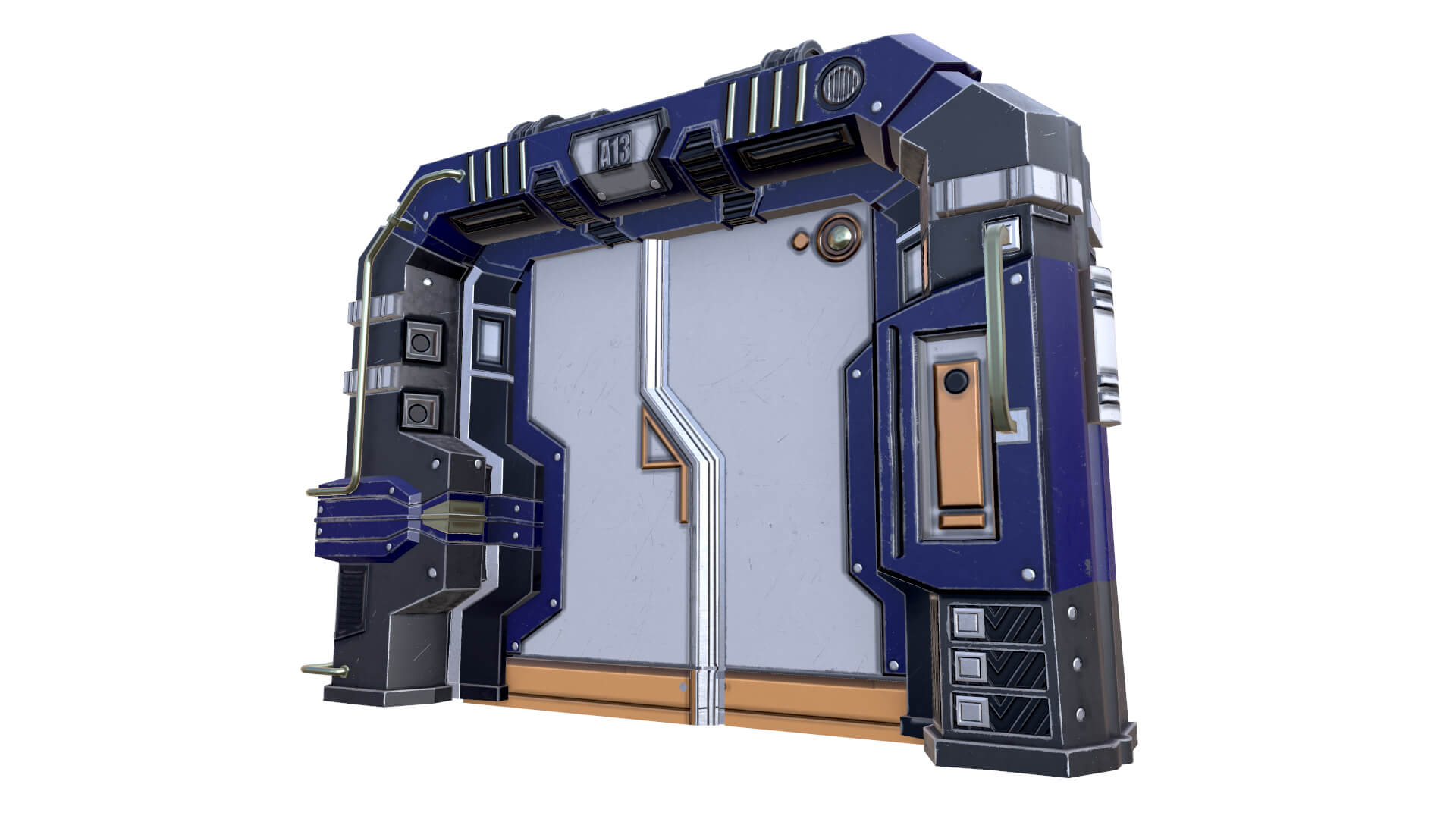 Electronic Gate Electric Door - 3D Model by ogmodels