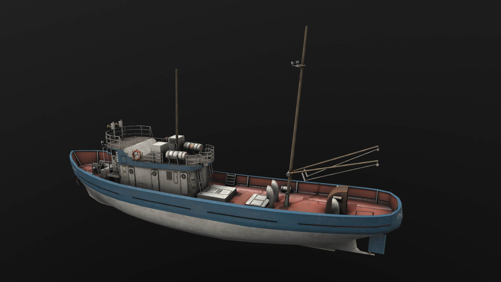 Fishing Boat - 3D Model by ogmodels