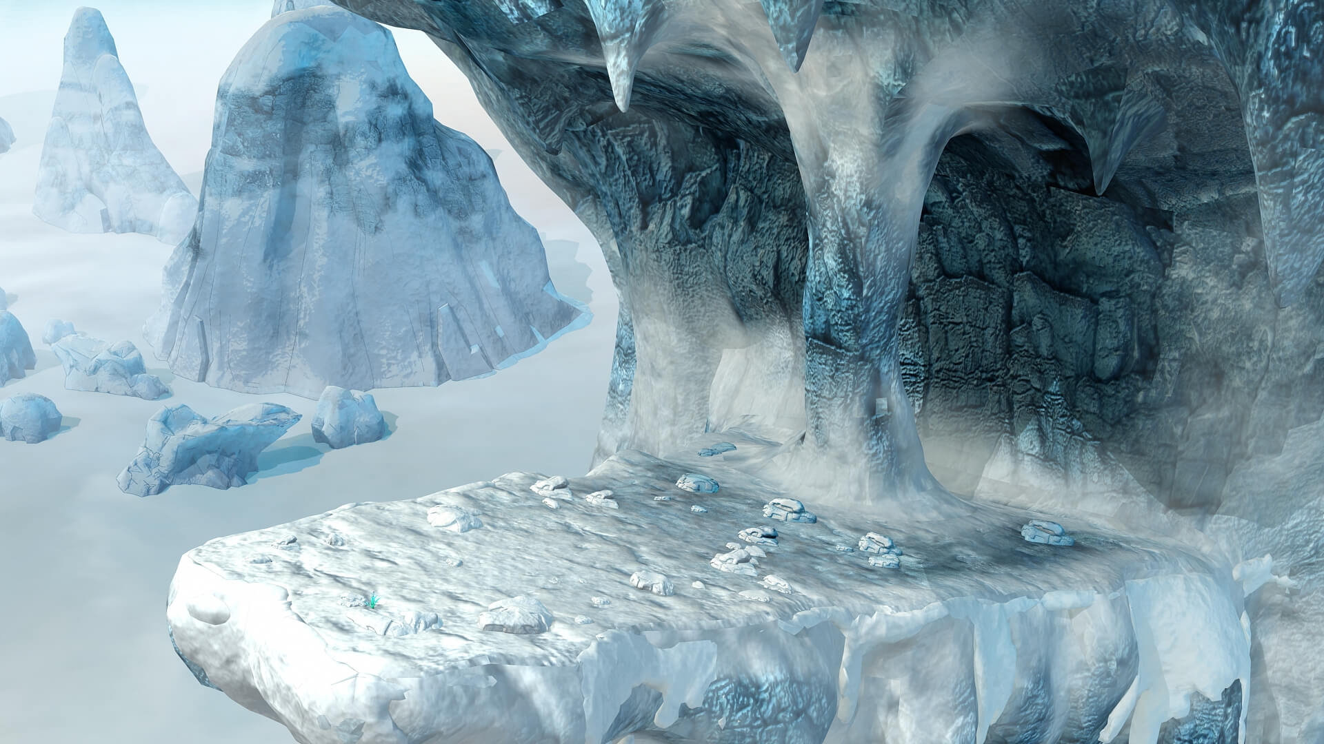 Iceberg Ice Snow Rocks Ice Land - 3D Model by ogmodels