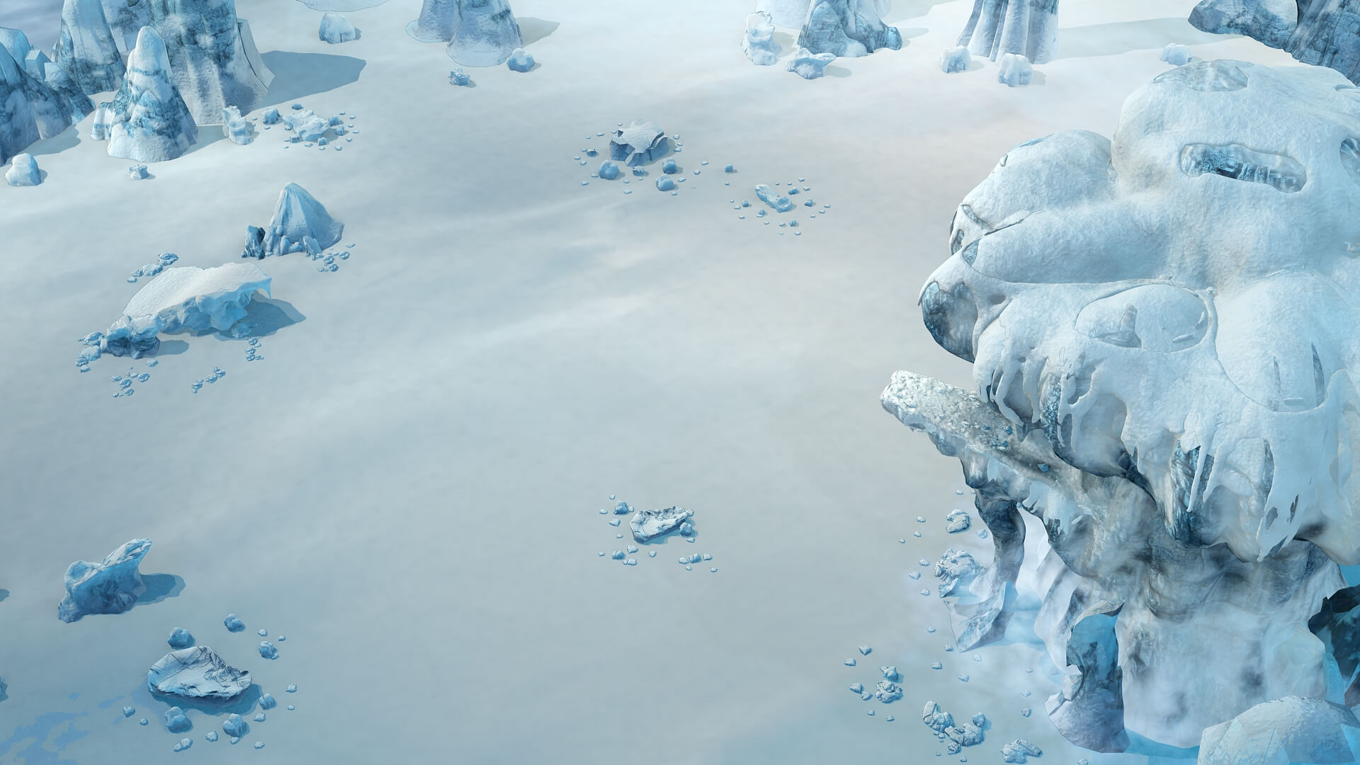 Iceberg Ice Snow Rocks Ice Land - 3D Model by ogmodels