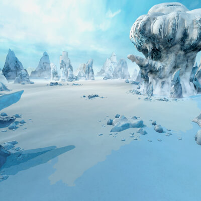 Iceberg Ice Snow Rocks Ice Land - 3D Model by ogmodels