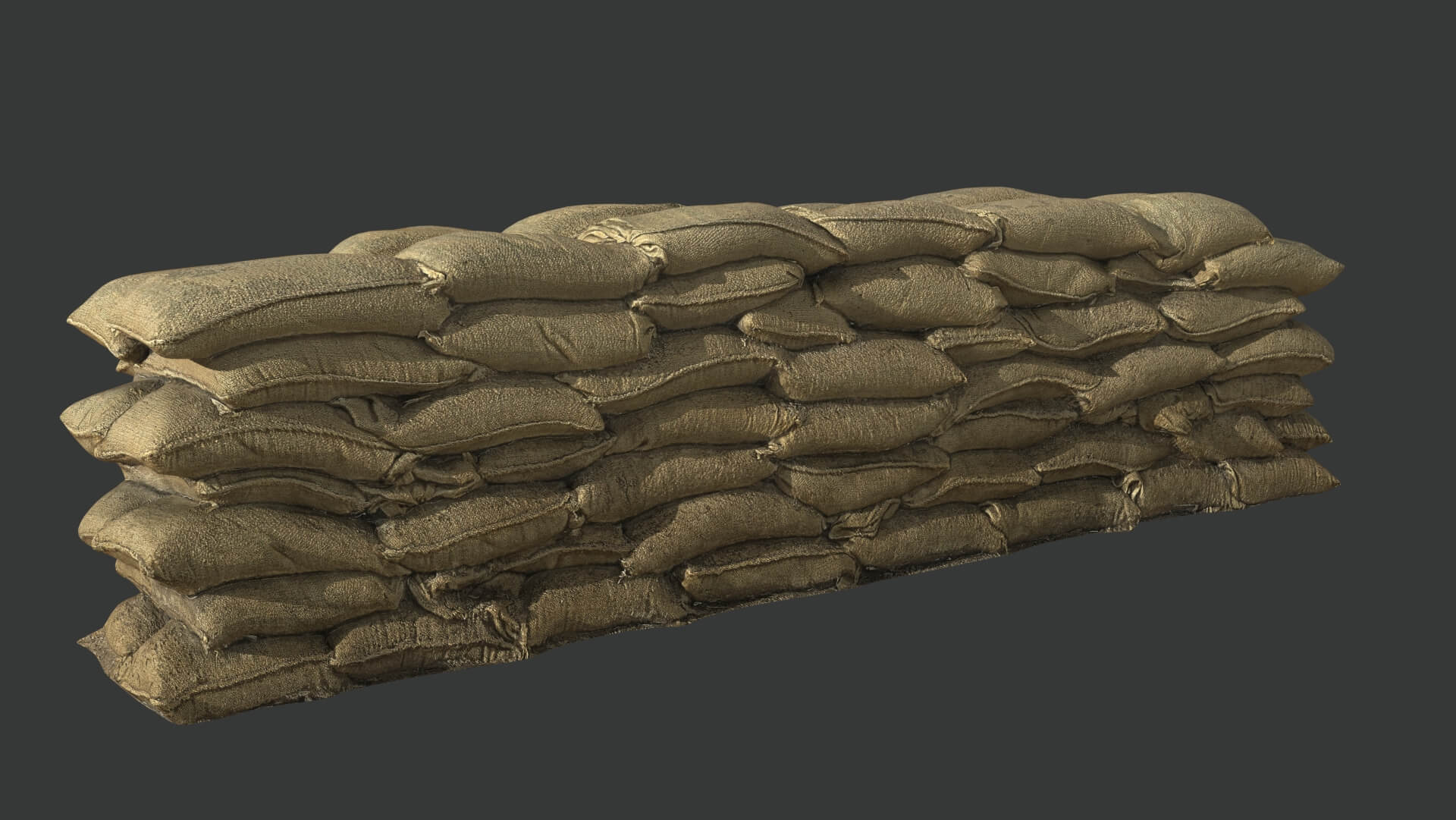 Military Barricade Tent Sandbag Barbwire Barricade - 3D Model by ogmodels