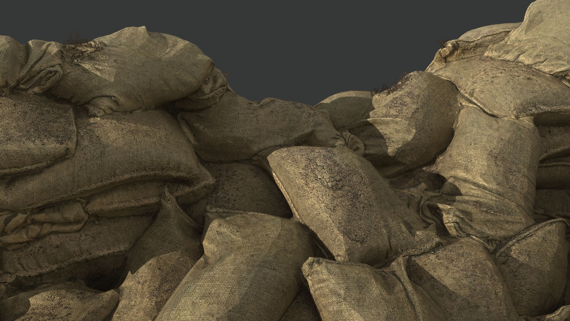 Military Barricade Tent Sandbag Barbwire Barricade - 3D Model by ogmodels