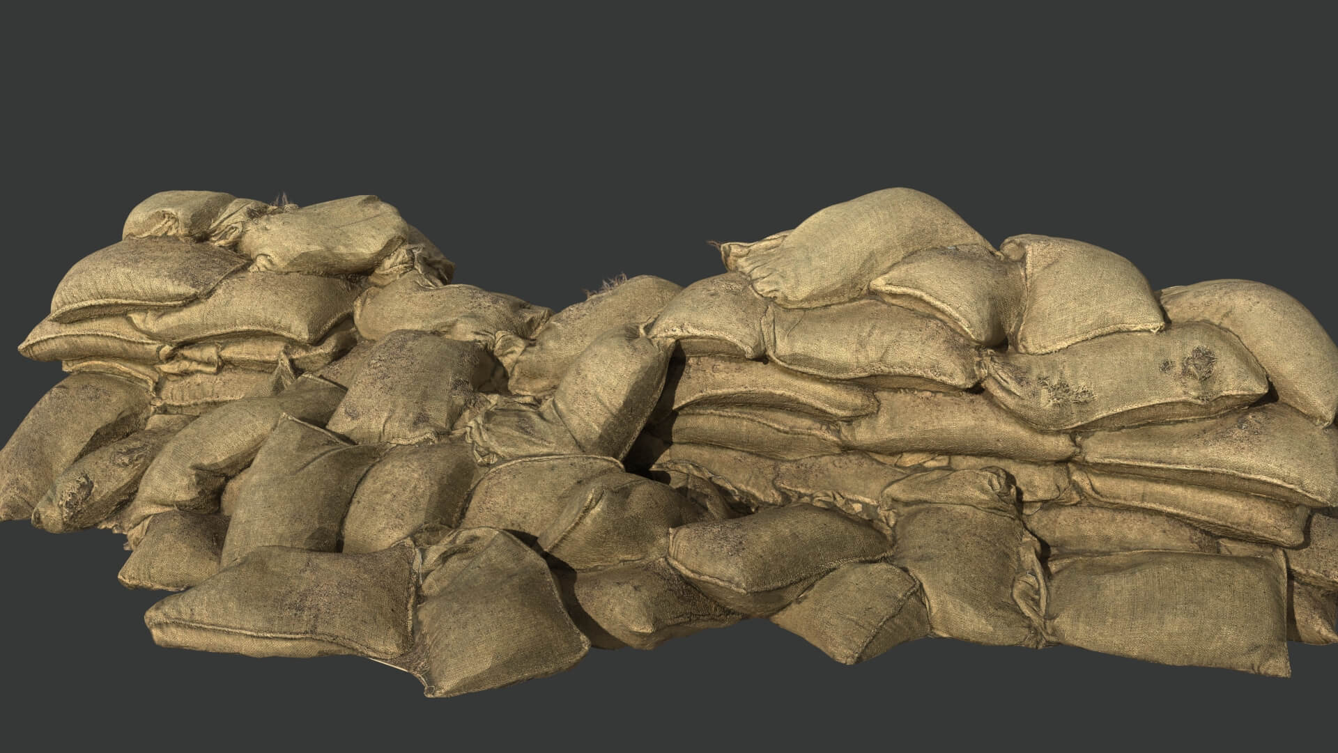 Military Barricade Tent Sandbag Barbwire Barricade - 3D Model by ogmodels