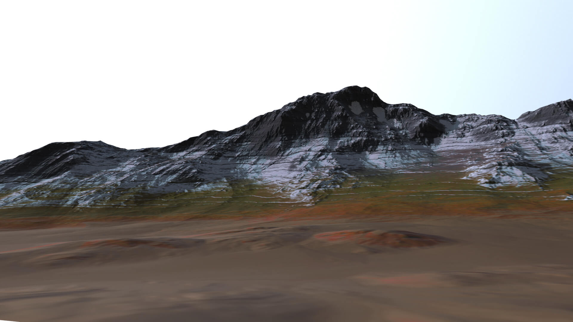 Mountain Hills Ice Mountain 02 - 3D Model by ogmodels