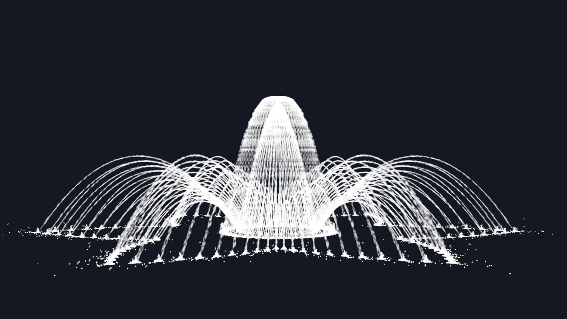 Particle Fountain 01 - 3D Model by ogmodels