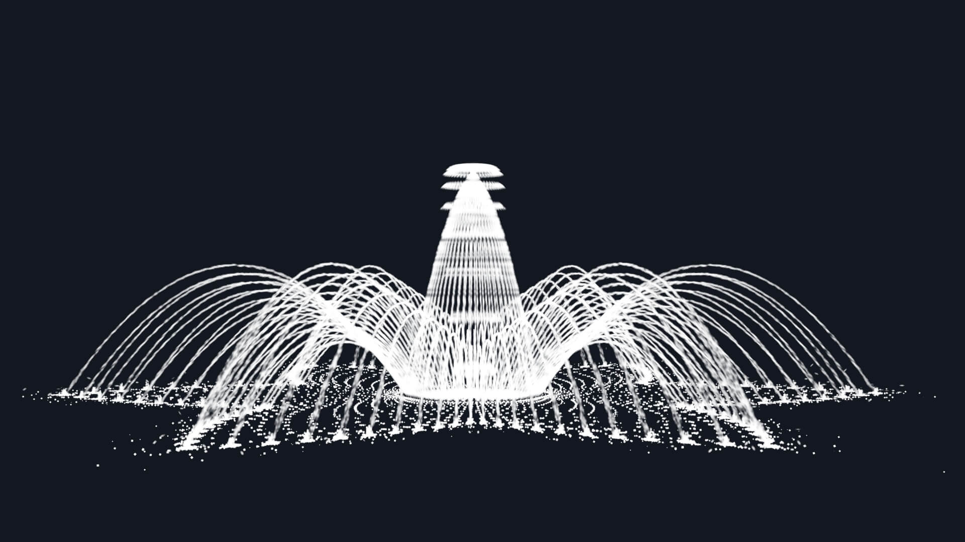 Particle Fountain 01 - 3D Model by ogmodels
