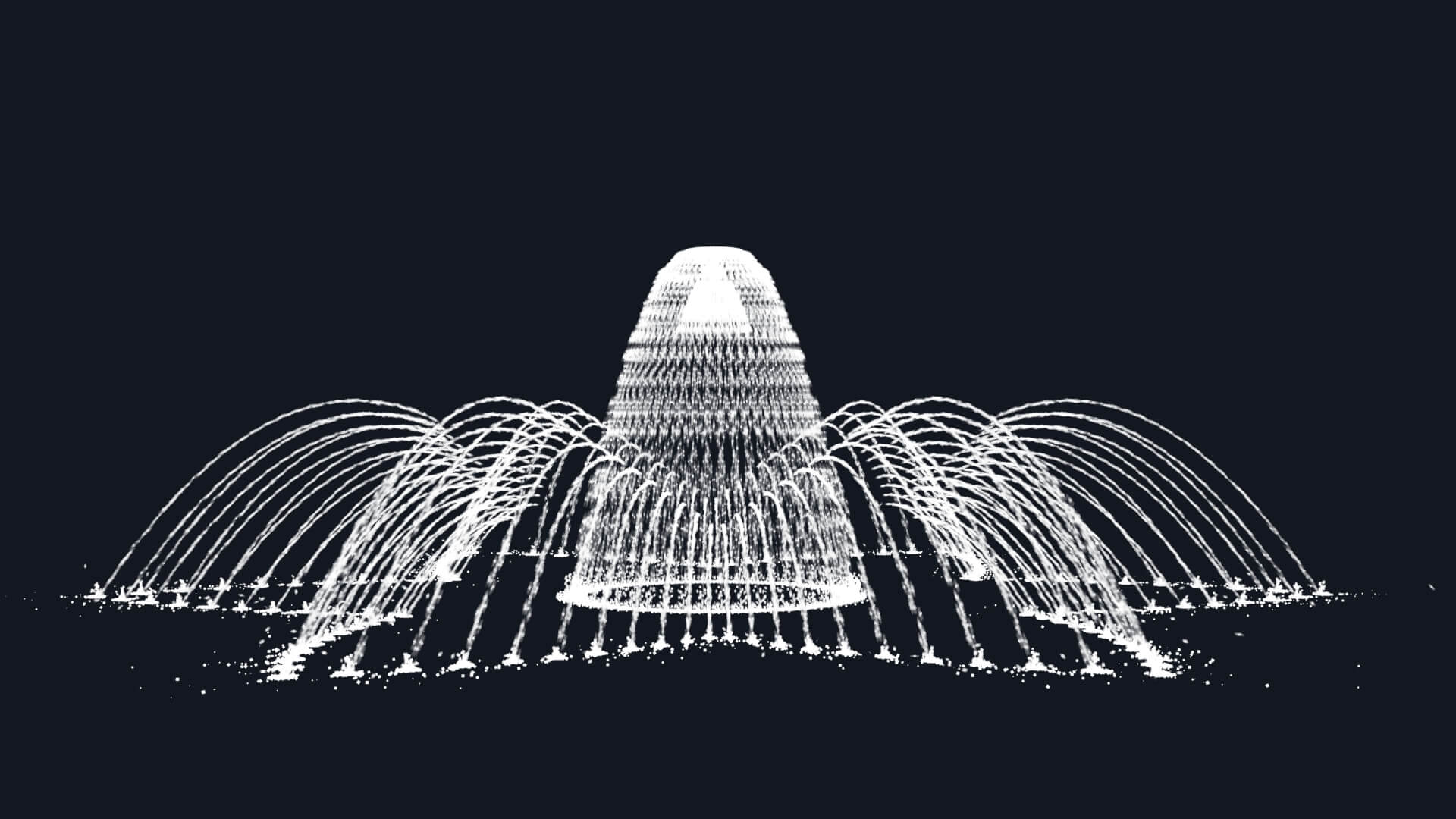 Particle Fountain 01 - 3D Model by ogmodels