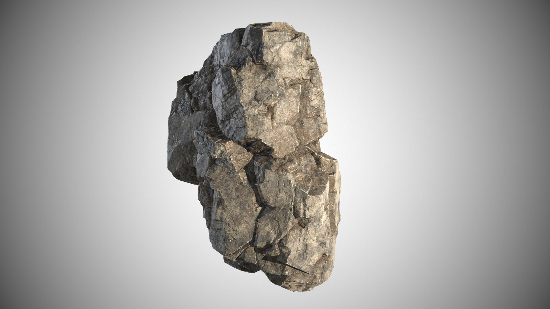 Rock Stone 02 - 3D Model by ogmodels