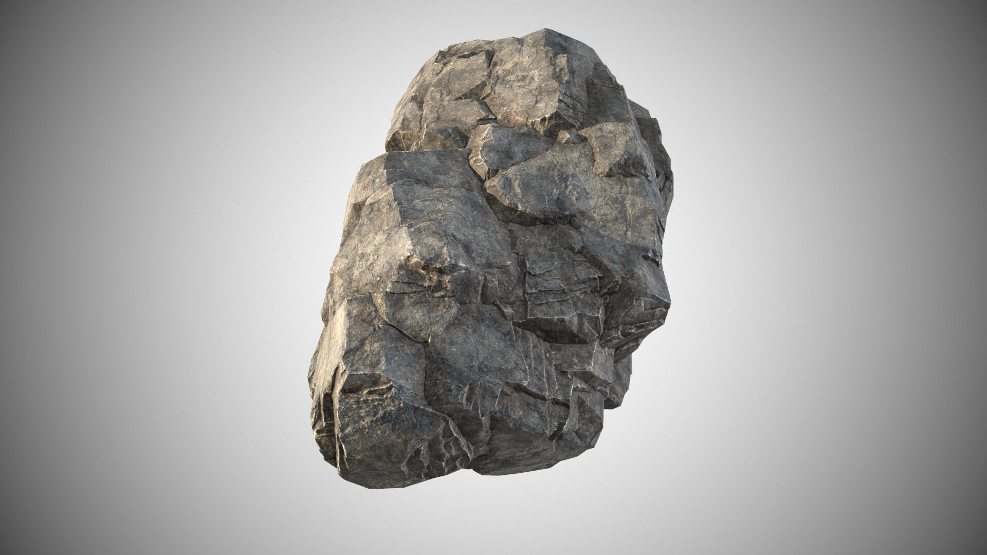 Rock Stone 02 - 3D Model by ogmodels