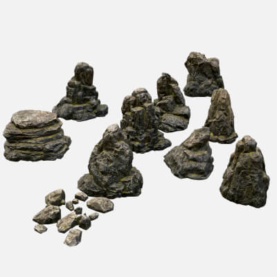 Rocks roach roche - 3D Model by ogmodels