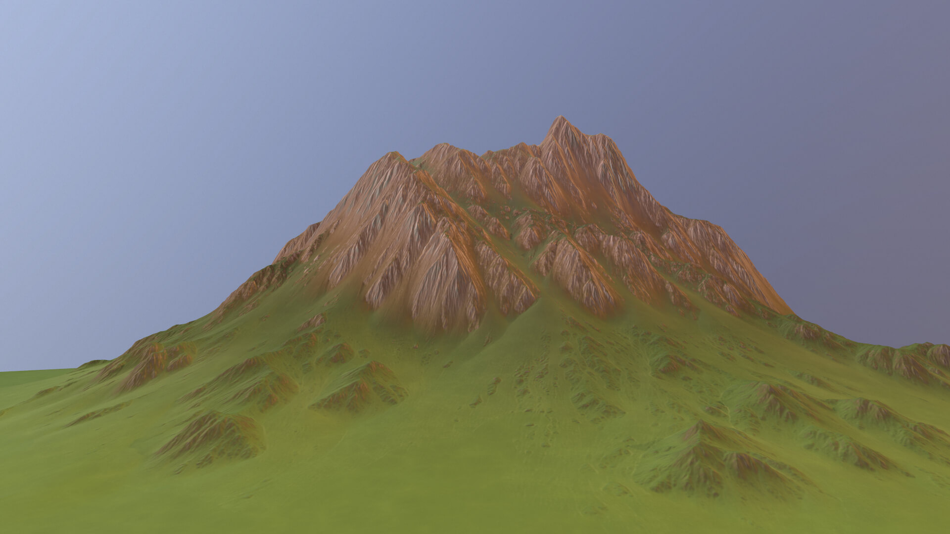 Terrain Hills Mountains - 3D Model by ogmodels