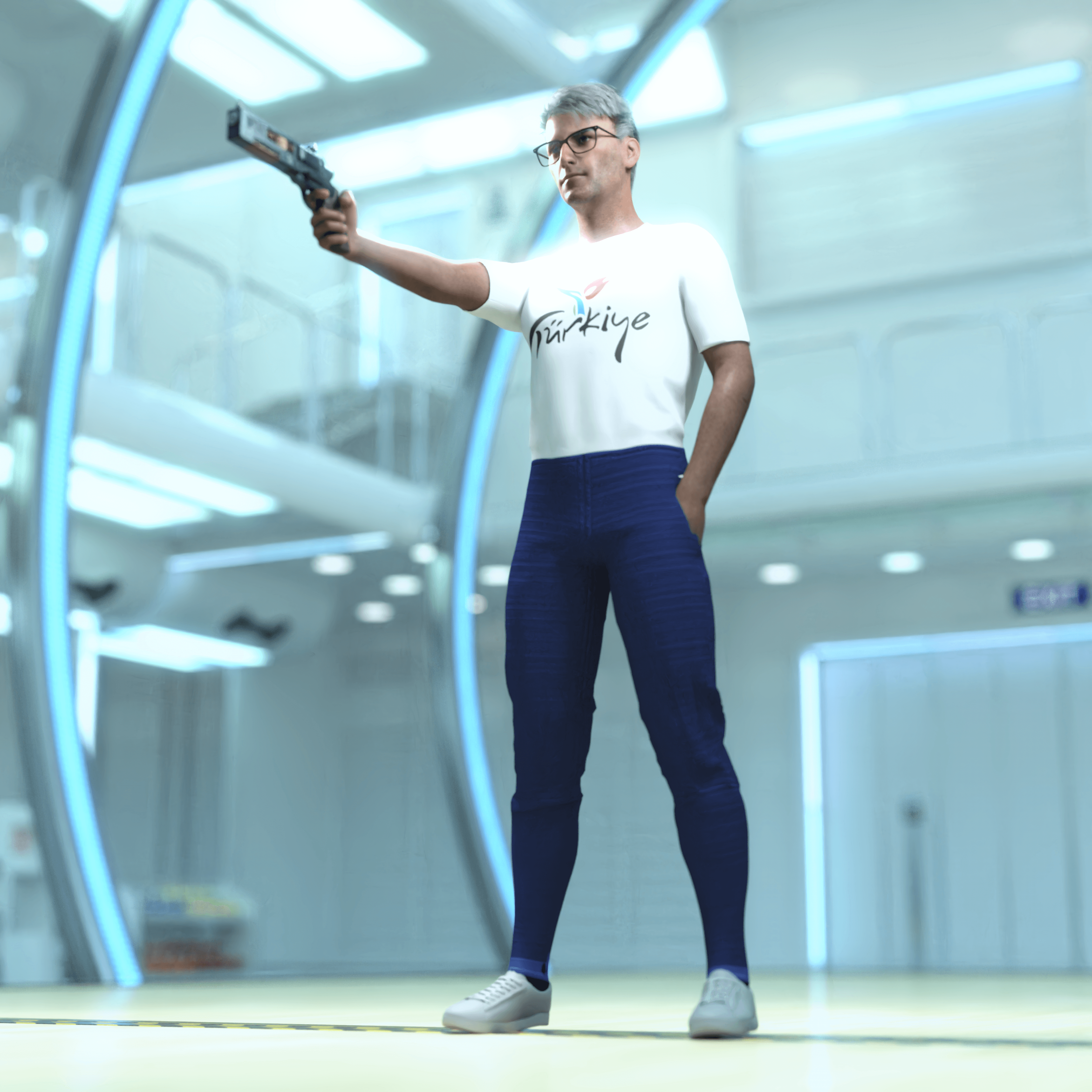 Agent 51 3D Render, Digital Art by Ohnomen