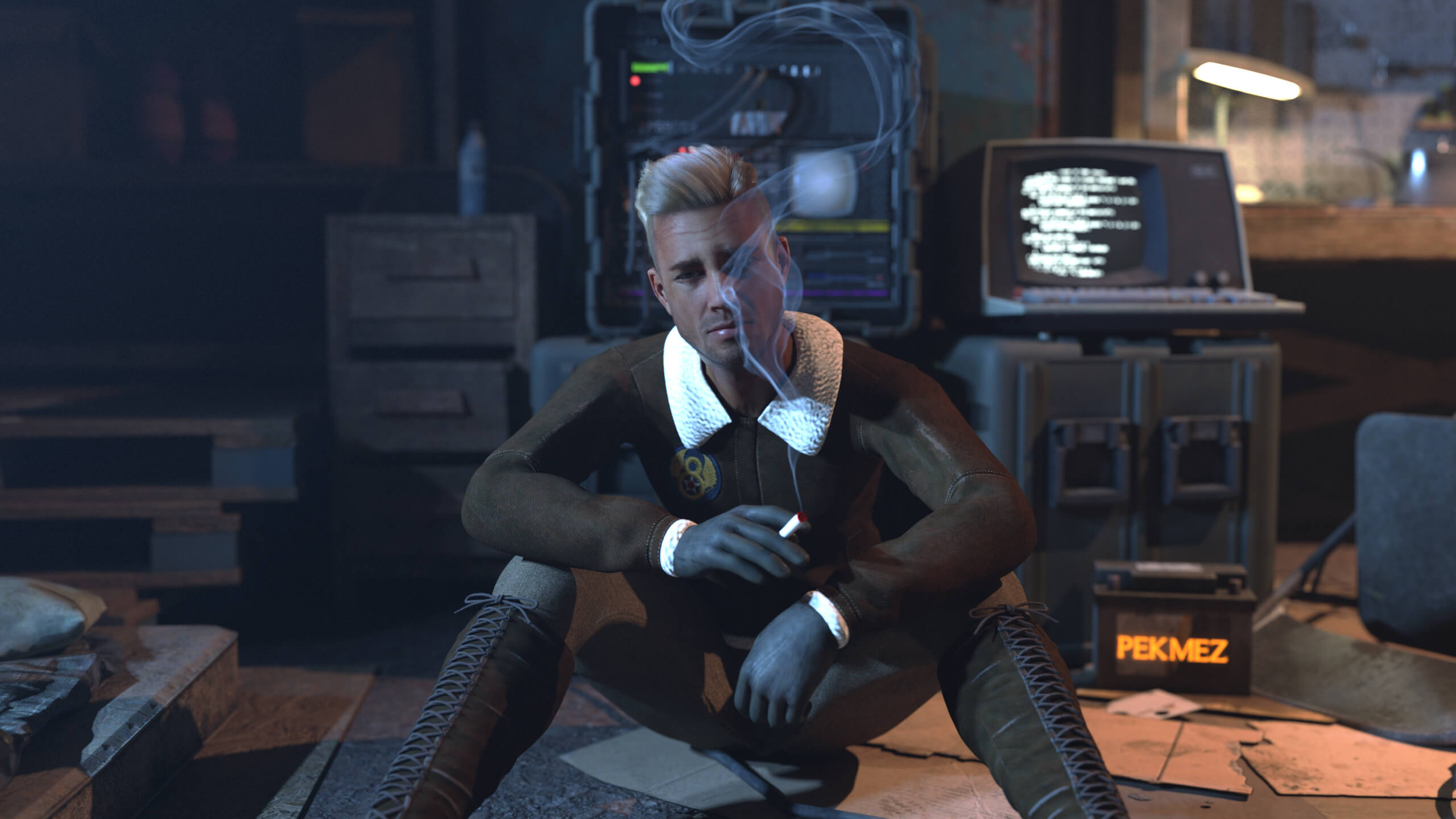 Commander Wardaddy Fury Inspired Fanart 3D Render by Ohnomen