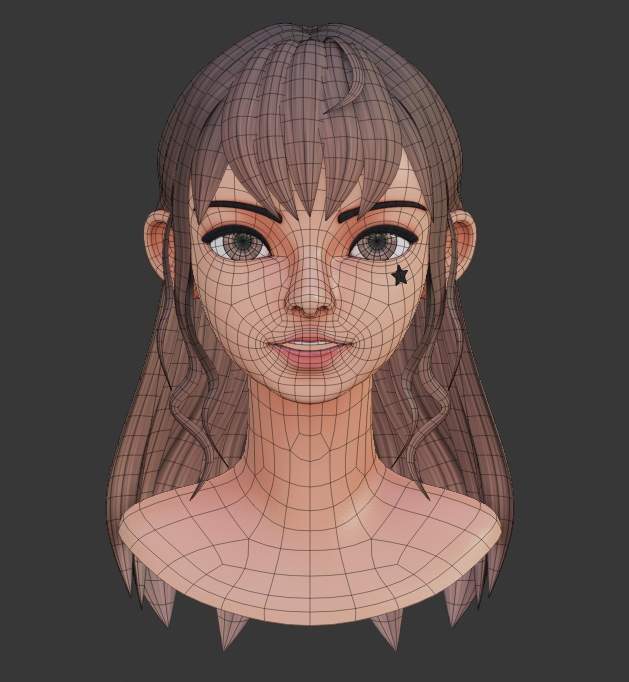 Cute Character Girl CC - 3D Model by Okamizan