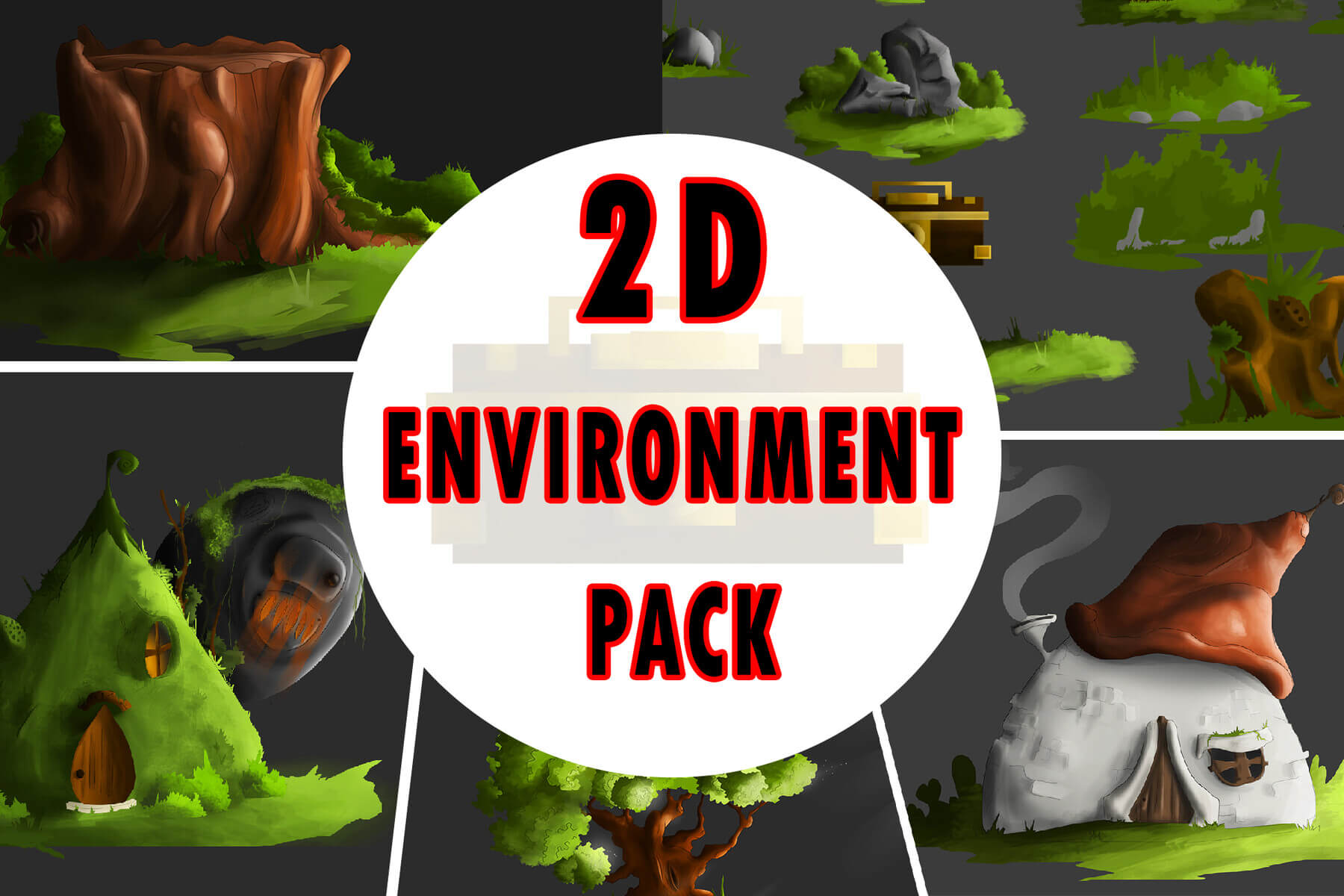 2D Tileset Pack by Okba Amrate