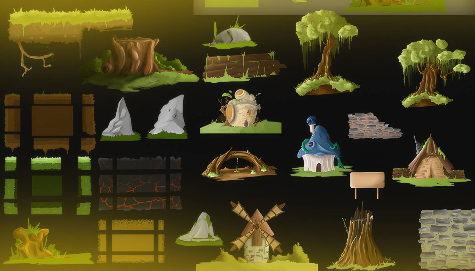 2D Tileset Pack by Okba Amrate