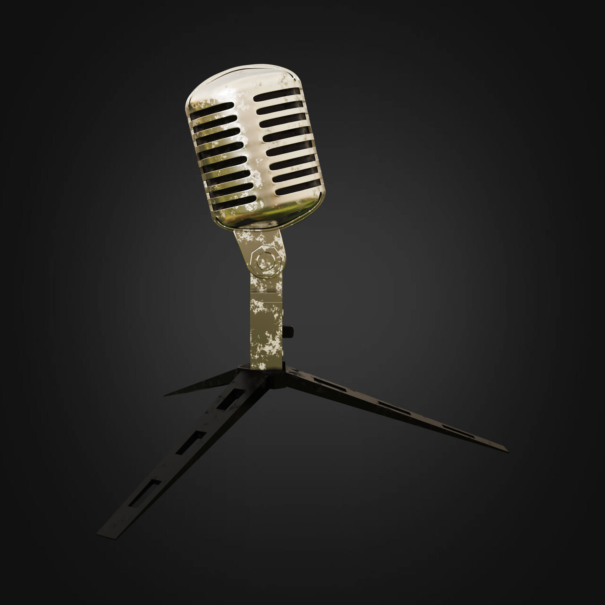 Microphone Retro - 3D Model by old_hunter