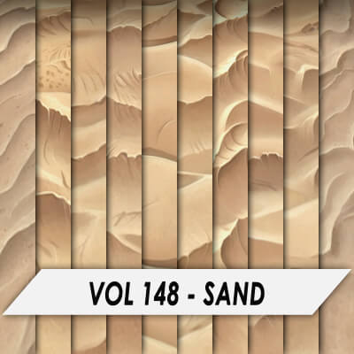 Hand Painted Textures – Vol 148 – Sand - 3D Texture by oleekconder