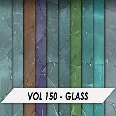 Stylized Textures – Vol 150 – Glass - 3D Texture by oleekconder
