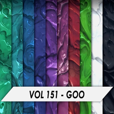 Stylized Textures – Vol 151 – Goo - 3D Texture by oleekconder