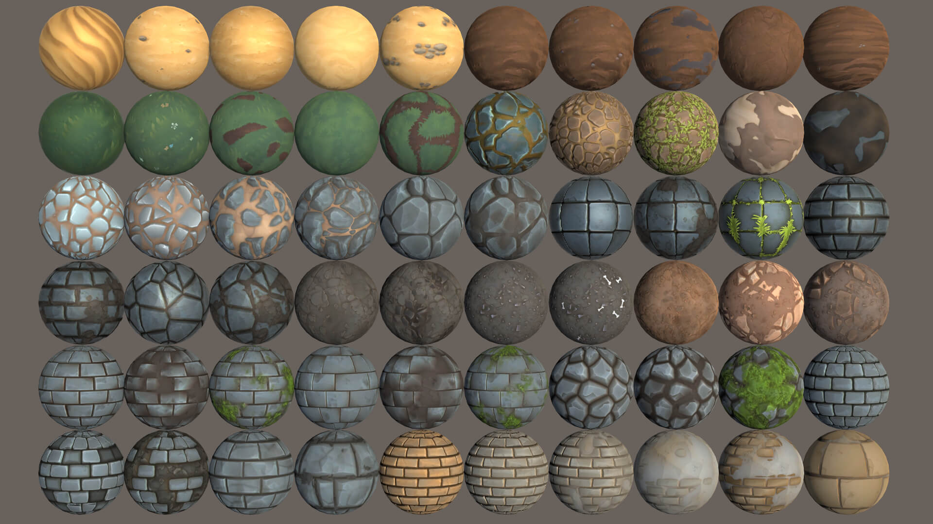 Hand Painted Textures – Mega Pack Vol 1 - 3D Texture by oleekconder