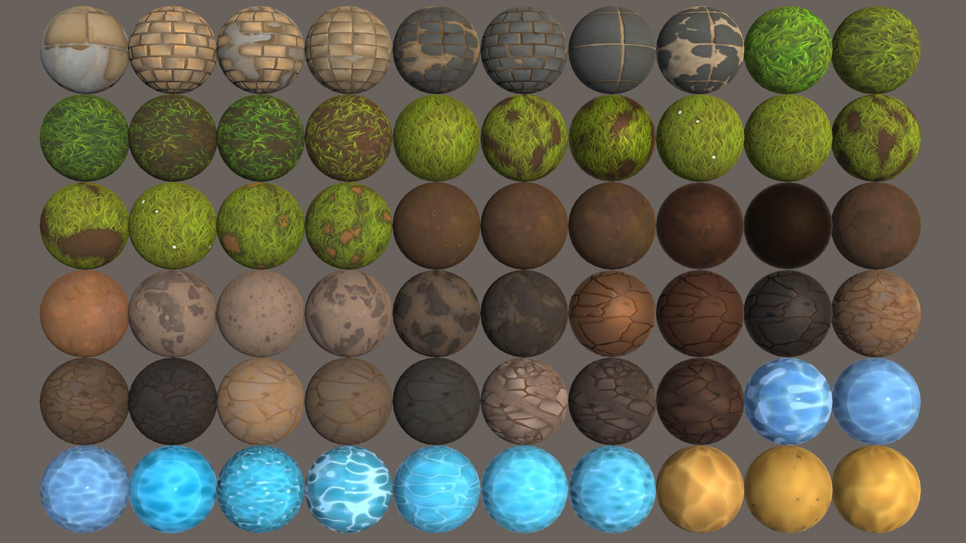 Hand Painted Textures – Mega Pack Vol 1 - 3D Texture by oleekconder