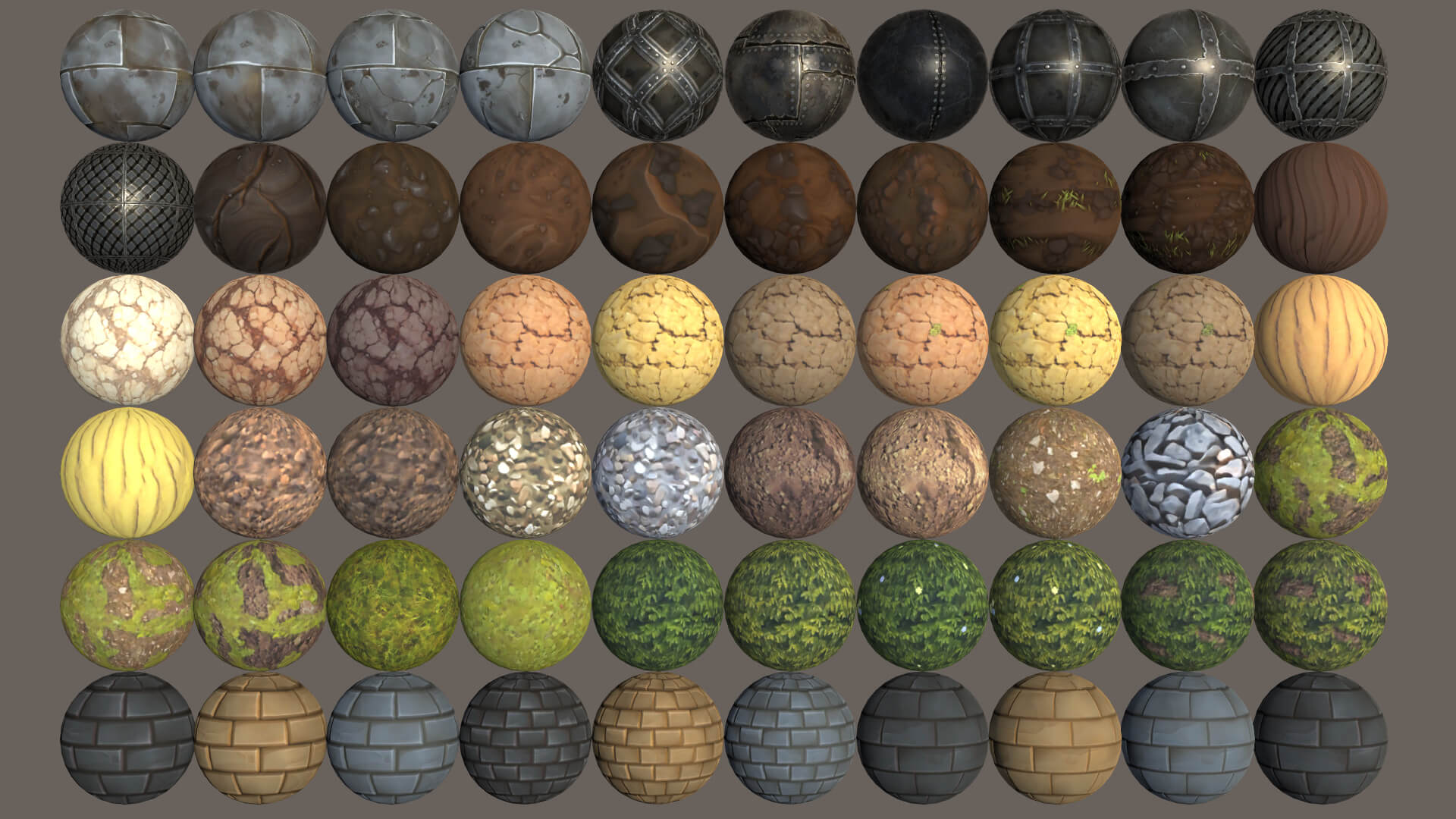 Hand Painted Textures – Mega Pack Vol 1 - 3D Texture by oleekconder