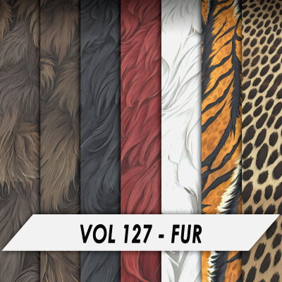Hand Painted Textures – Vol 127 – Fur - 3D Texture by oleekconder
