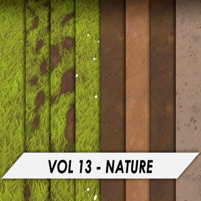 Hand Painted Textures - Vol 13 - Nature 3D Texture by oleekconder