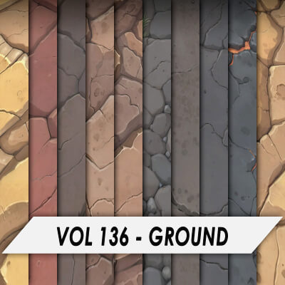 Stylized Textures – Vol 136 – Ground - 3D Texture by oleekconder
