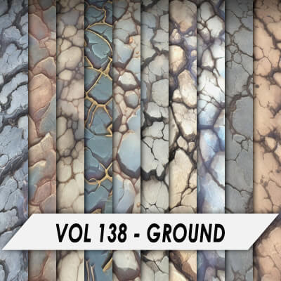 Stylized Textures – Vol 138 – Ground - 3D Texture by oleekconder