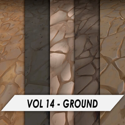 Hand Painted Textures - Vol 14 - Ground 3D Texture by oleekconder