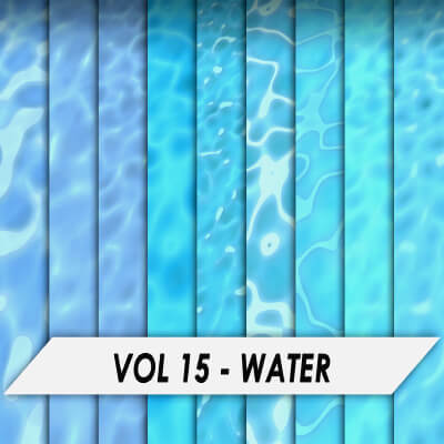 Stylized Textures - Vol 15 - Water 3D Texture by oleekconder