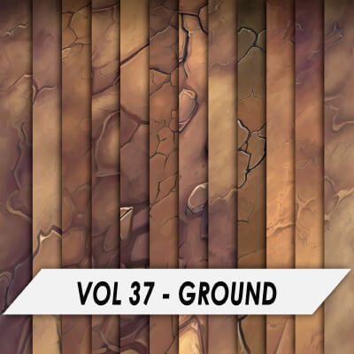 Hand Painted Textures - Vol 37 - Ground 3D Texture by oleekconder