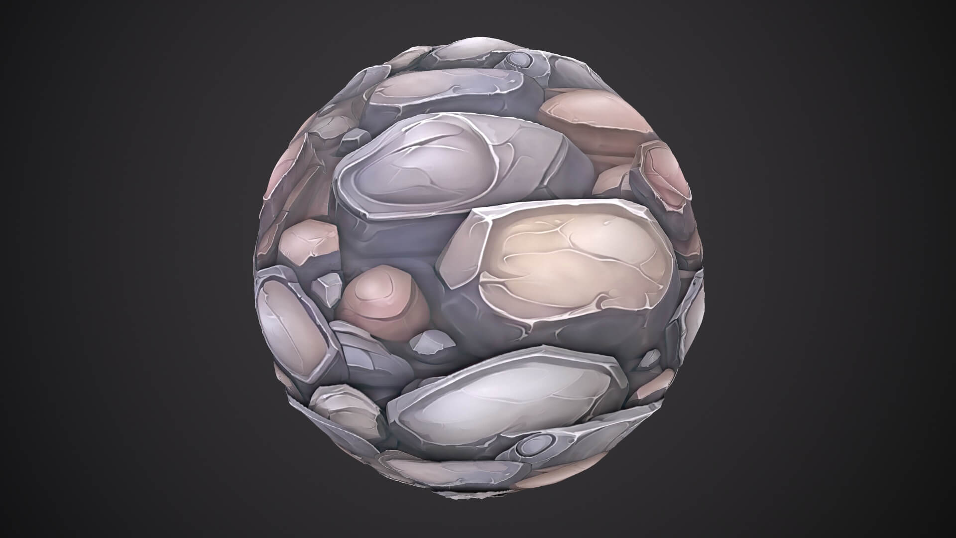 Stylized Textures - Vol 39 - Rocks 3D Texture by oleekconder