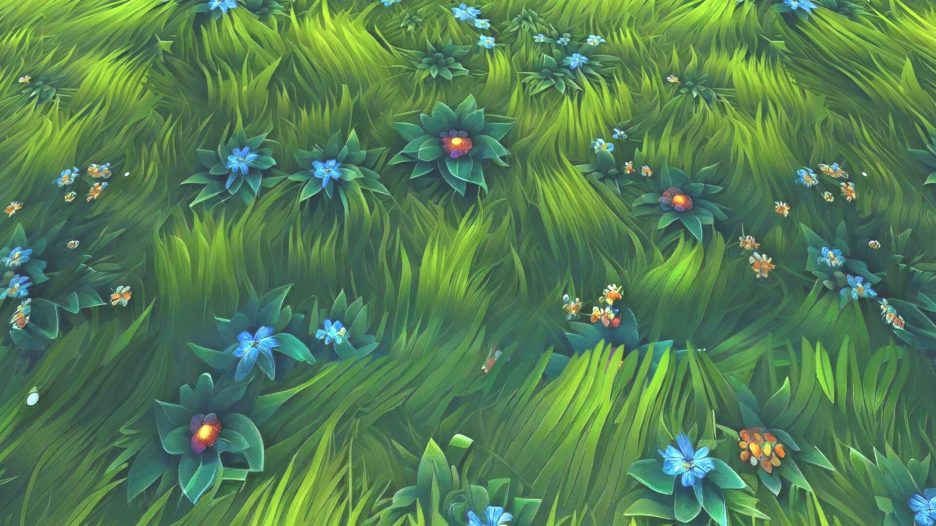 Hand Painted Textures - Vol 42 - Grass 3D Texture by oleekconder