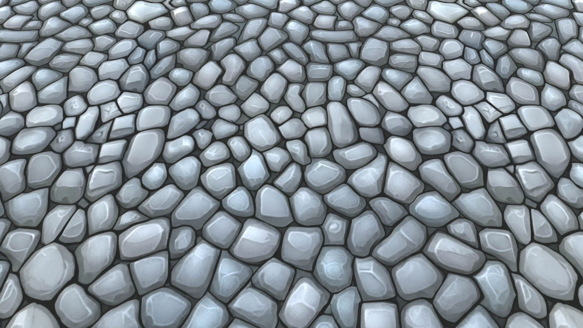 Hand Painted Textures – Vol 54 – Cobblestone - 3D Texture by oleekconder