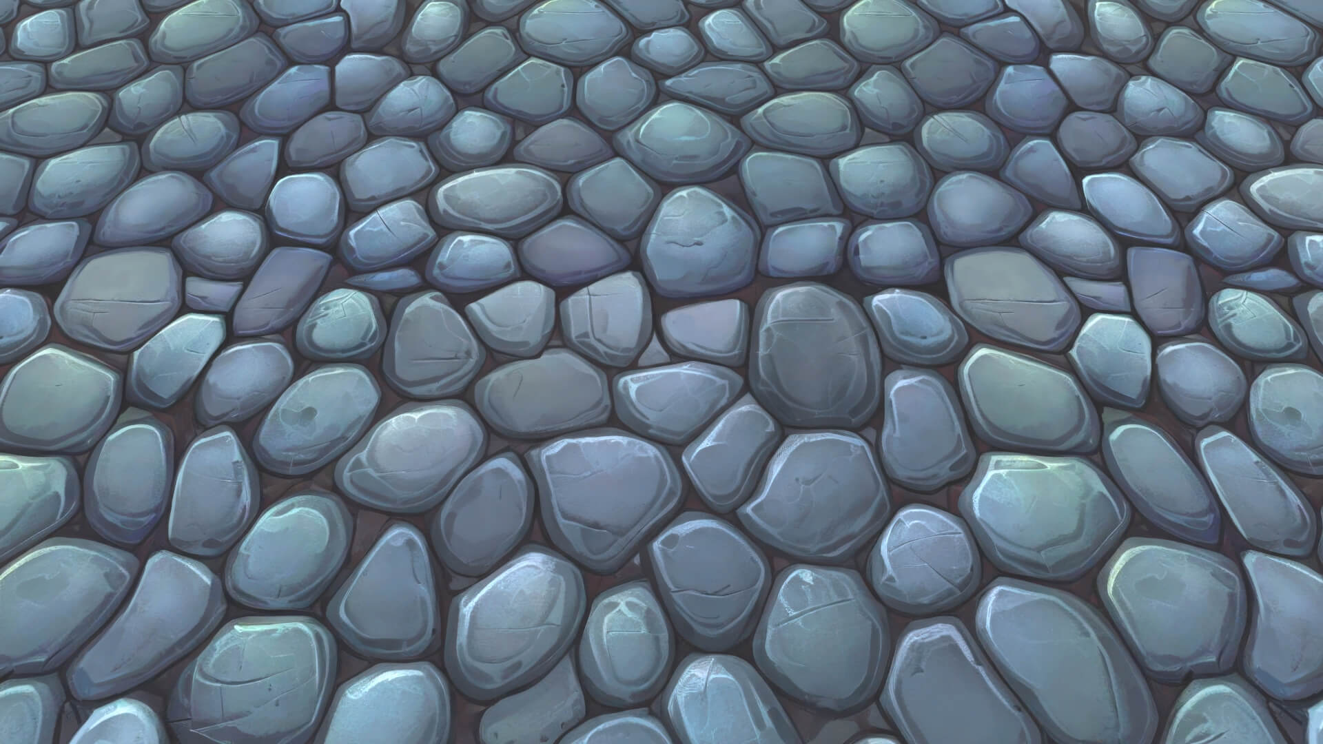 Hand Painted Textures – Vol 54 – Cobblestone - 3D Texture by oleekconder