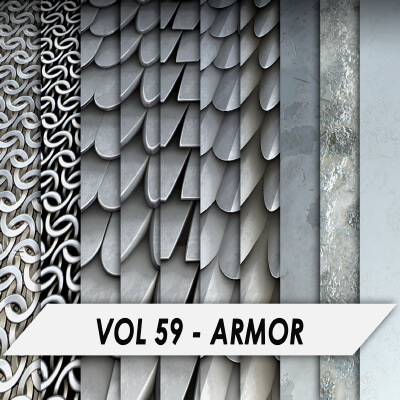 Hand Painted Textures – Vol 59 – Armor - 3D Texture by oleekconder